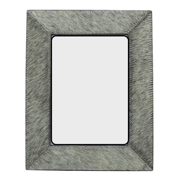 Cowhide Photo Frame – Grey – Forever Wild